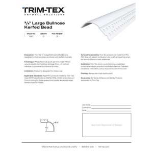 Drywall Kerfed Bead for Doorways & Window Frames | Trim-Tex